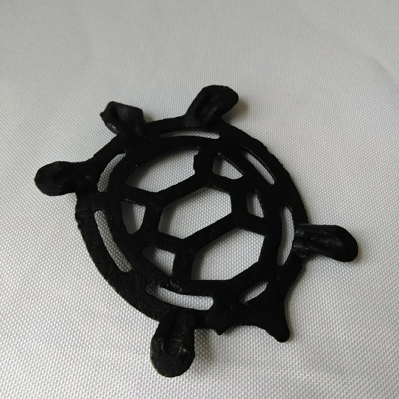 Vintage | Accents | Decorative Black Small Metal Turtle Trivet | Poshmark